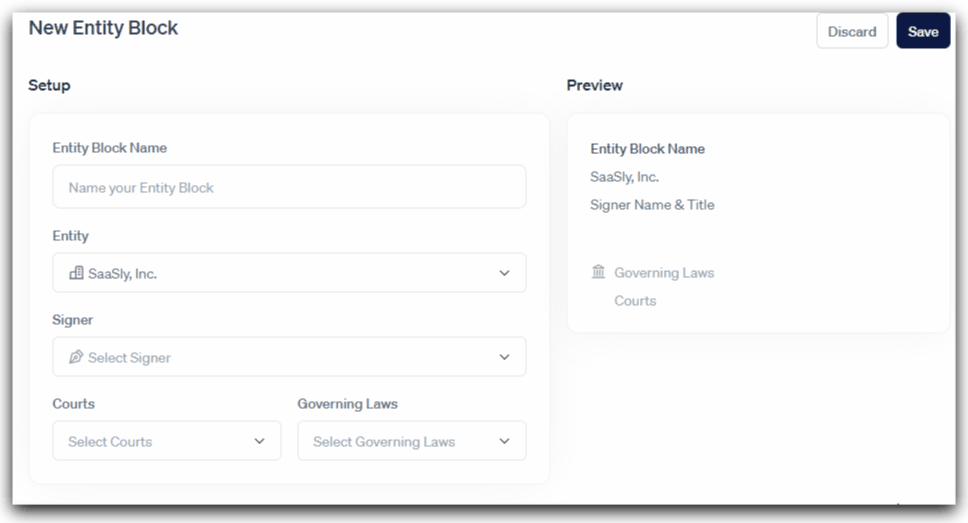 Create an Entity Block – Bonterms Platform Help Center